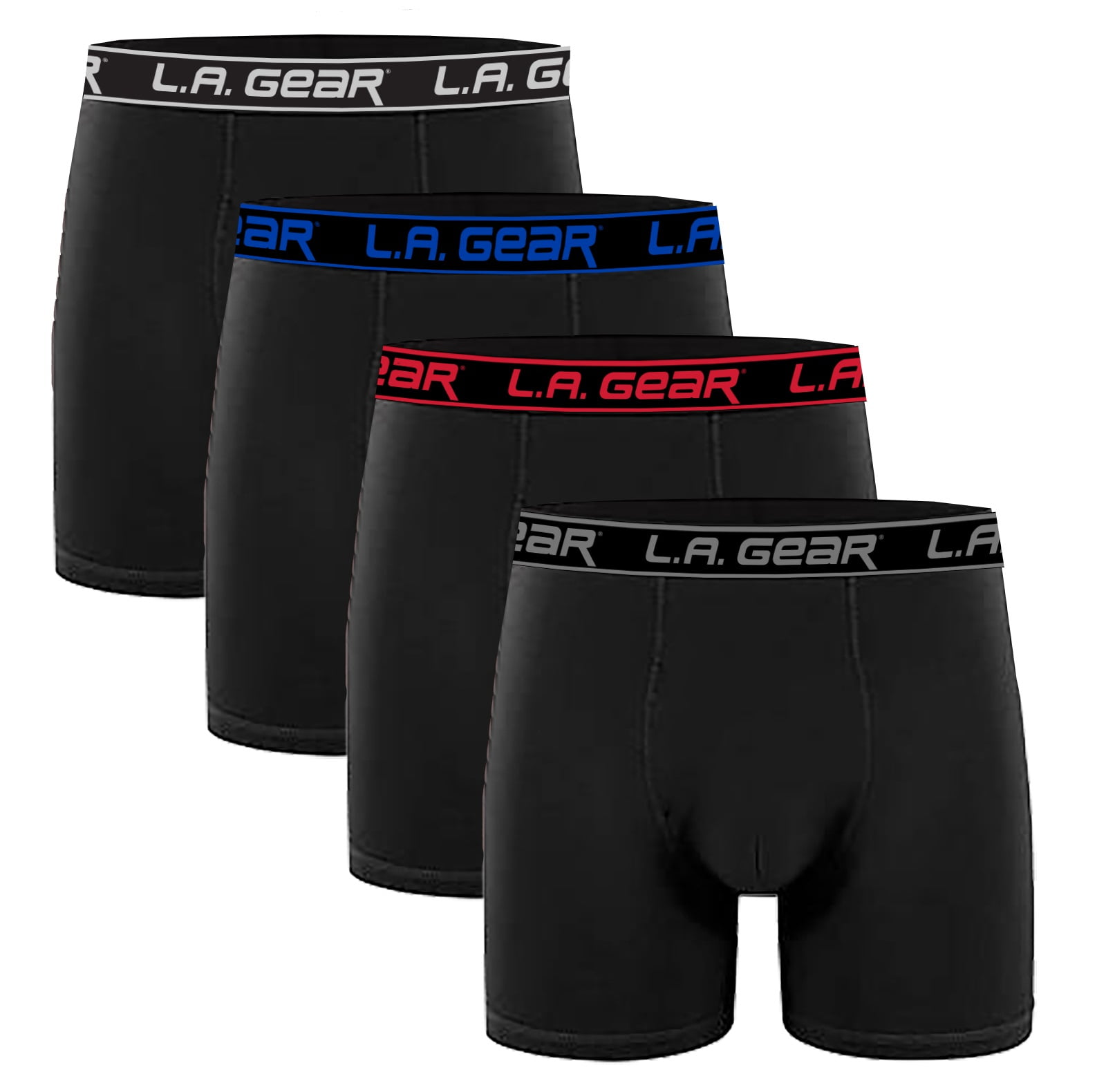 L.A. Gear 4 Pack Performance Boxer Briefs - Walmart.com