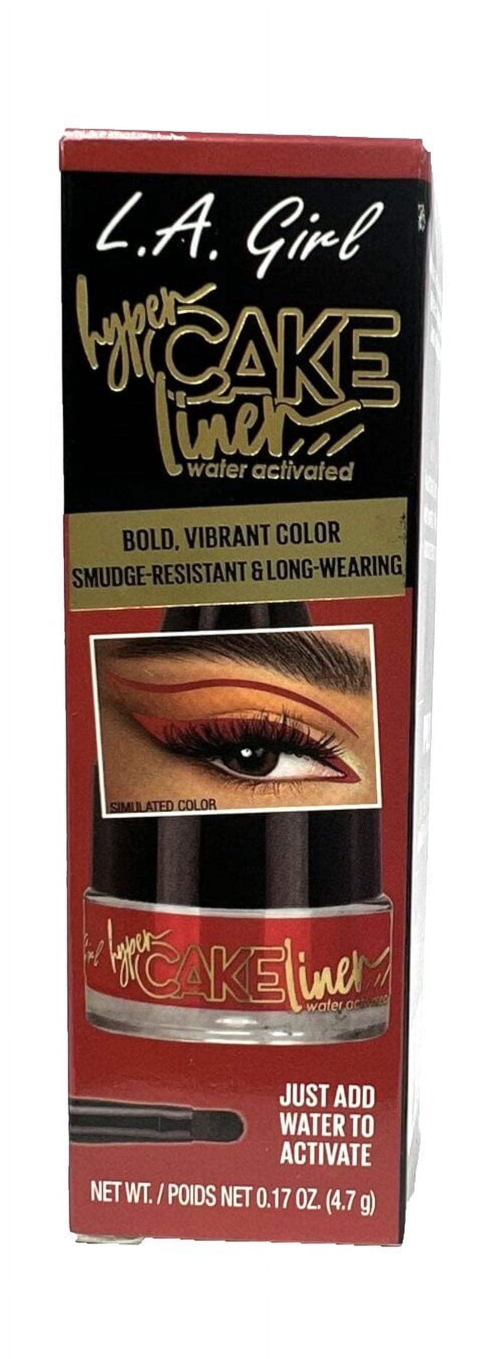 L.A. Girl Hyper Cake Eye Liner Water Activated, Bold, Vibrant Color ...
