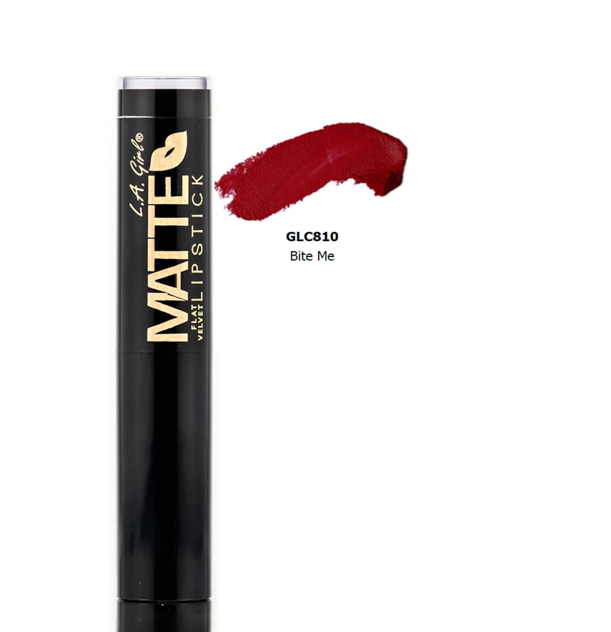 L.A. Girl Matte Flat Velvet Lipstick Stick, Bite Me - Walmart.com