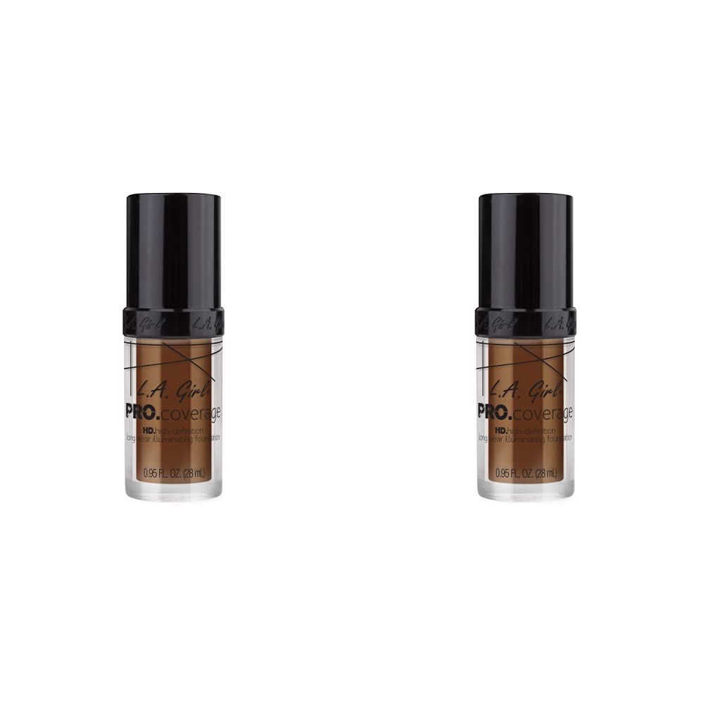 L.A. Girl Pro Coverage Liquid Foundation - Luxurious Rich Cocoa Shade ...