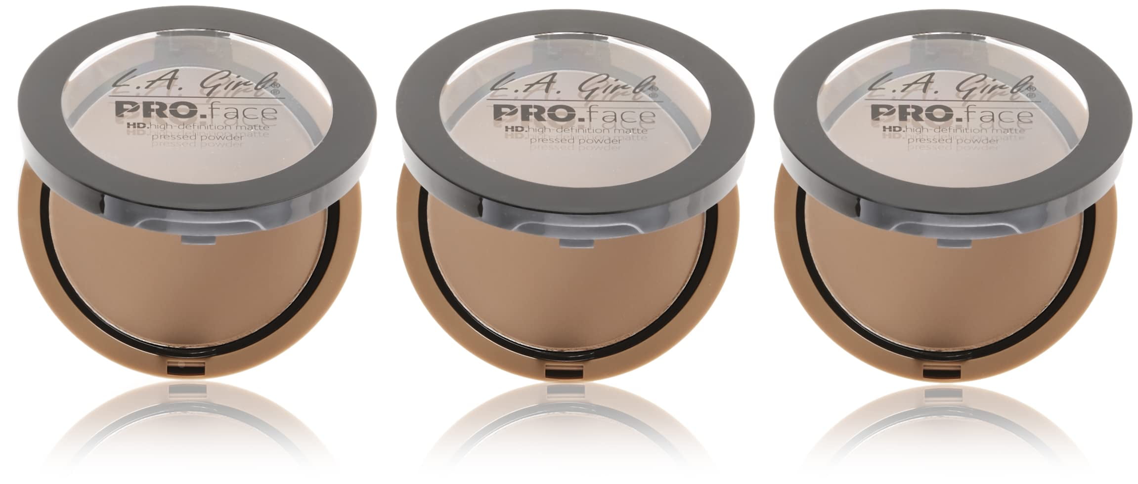 L.A. Girl Pro Face HD Matte Pressed Powder Trio - Pack of 3 in Warm ...