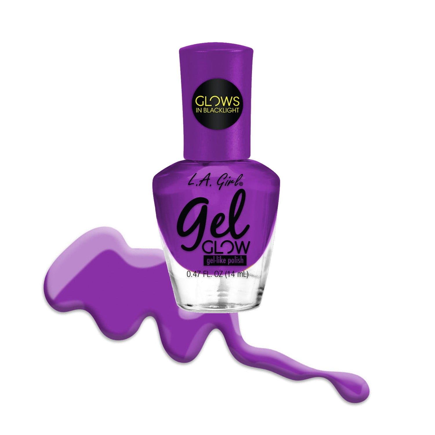 L.A. Girl Neon Colorful Colored Fingernail Gel Glow Nail Polish 0.47 oz ...