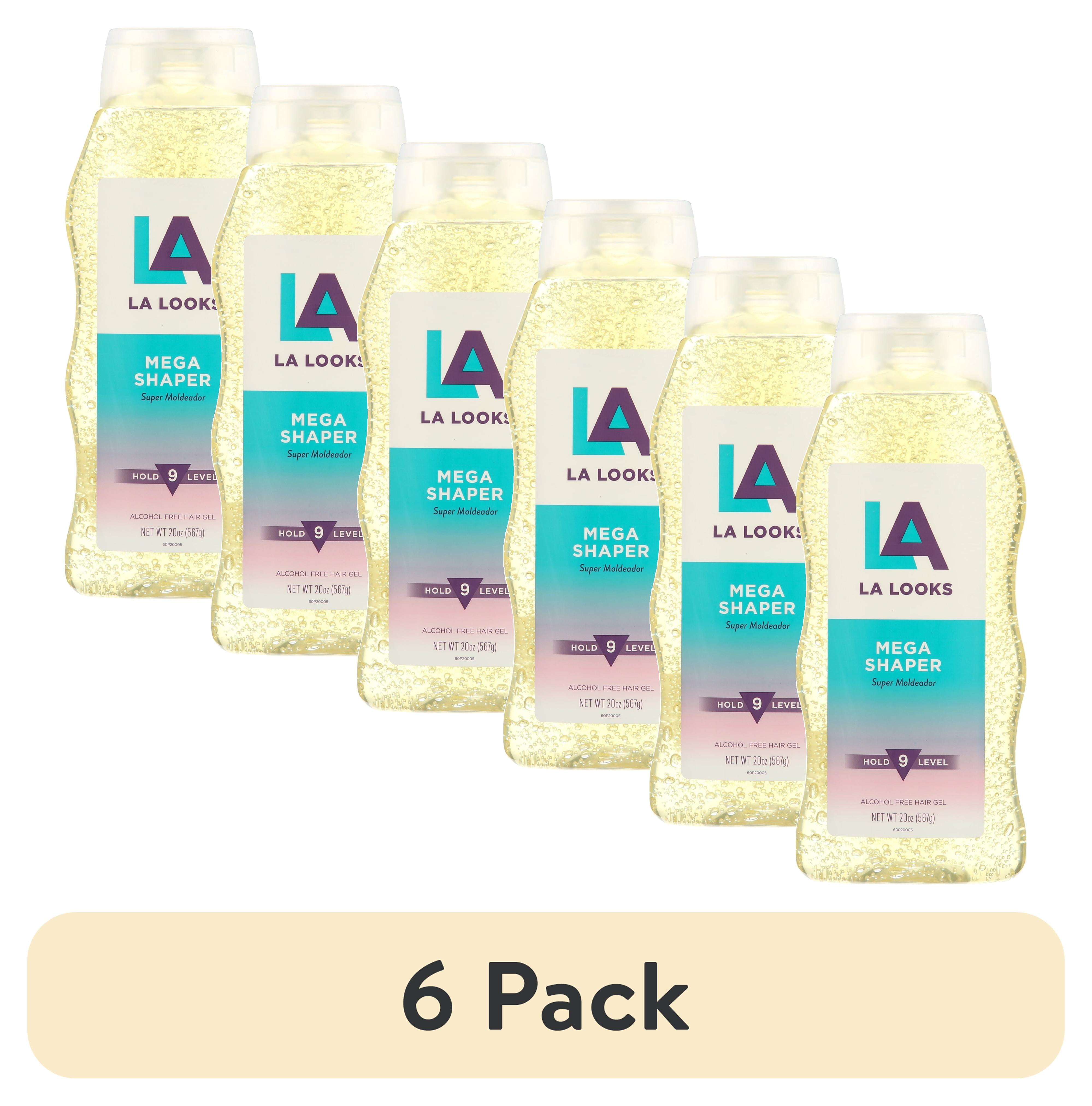 (6 pack) L.A. Looks Mega Mega Hold Hair Styling Gel, 20oz - Walmart.com
