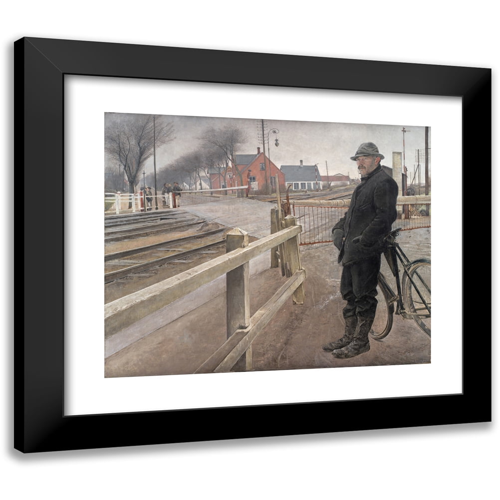 L.A. Ring 14x12 Black Modern Framed Museum Art Print Titled - Waiting ...