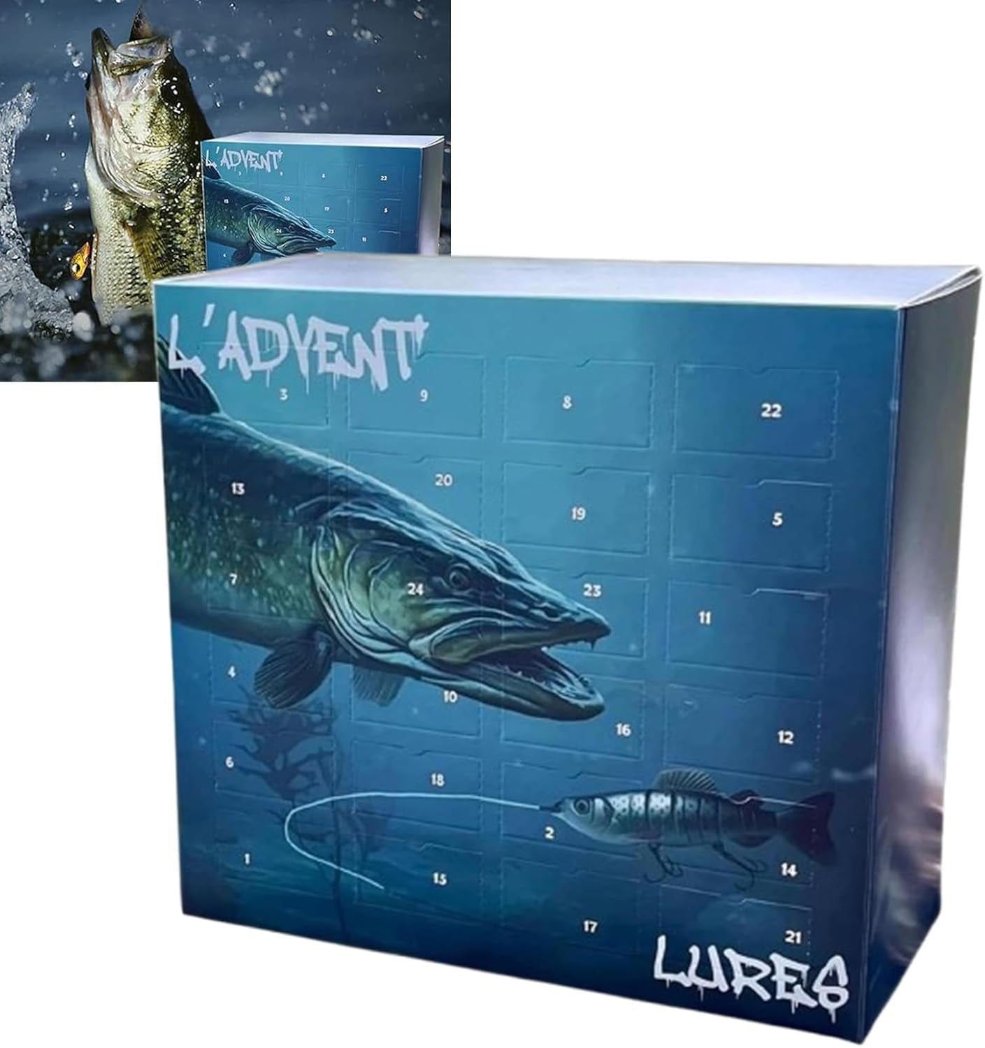 L'ADVENT 2025 Christmas Fishing Blind Box - Advent Fishing Calendar for ...