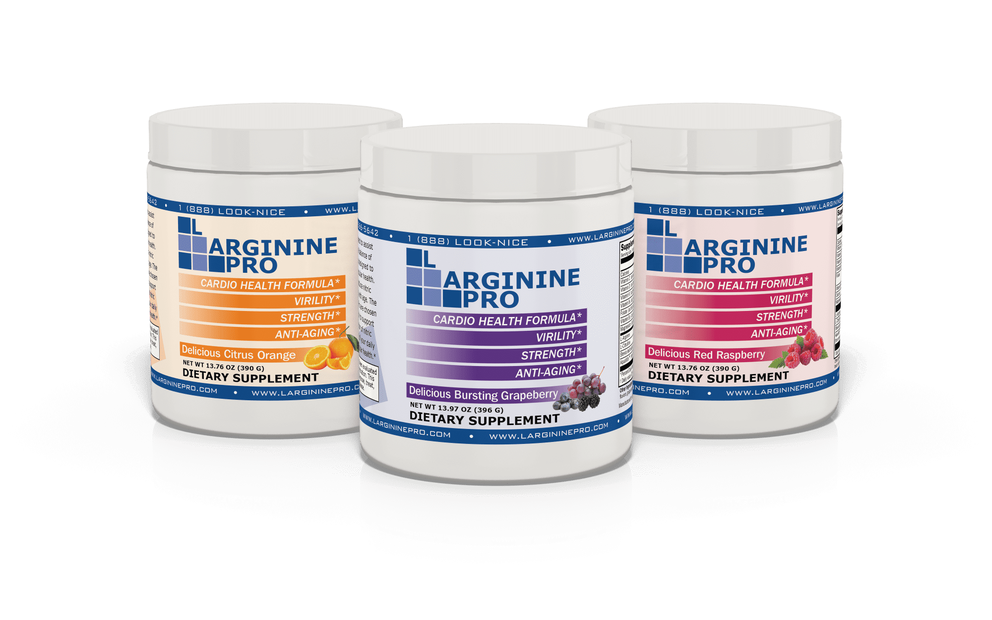 L-ARGININE PRO Powder Jars - 5500mg L-Arginine, 1100mg L-Citrulline ...