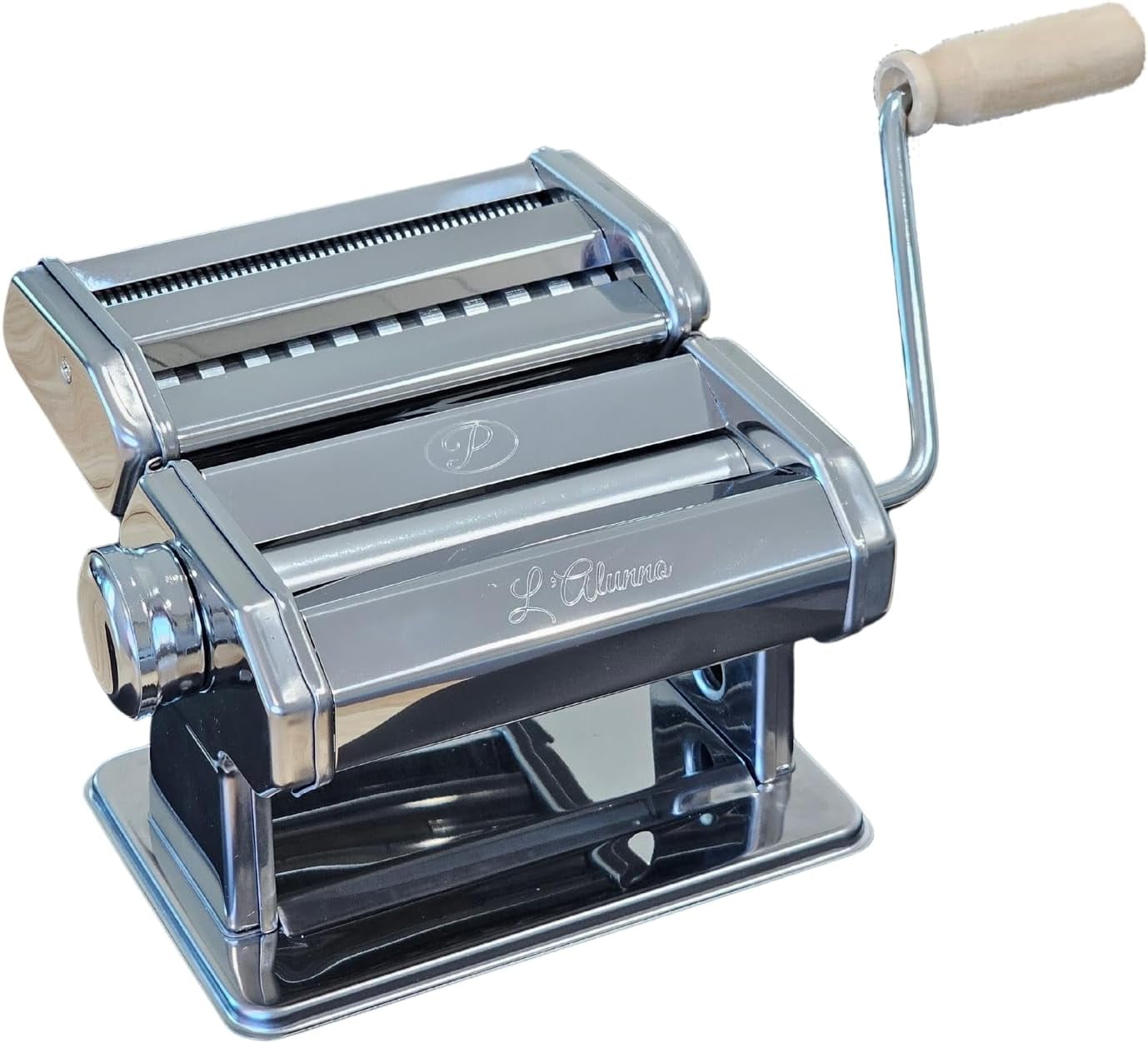 “L’Alunno” Pasta Maker Machine by - Hand Crank for Dough and Noodles ...