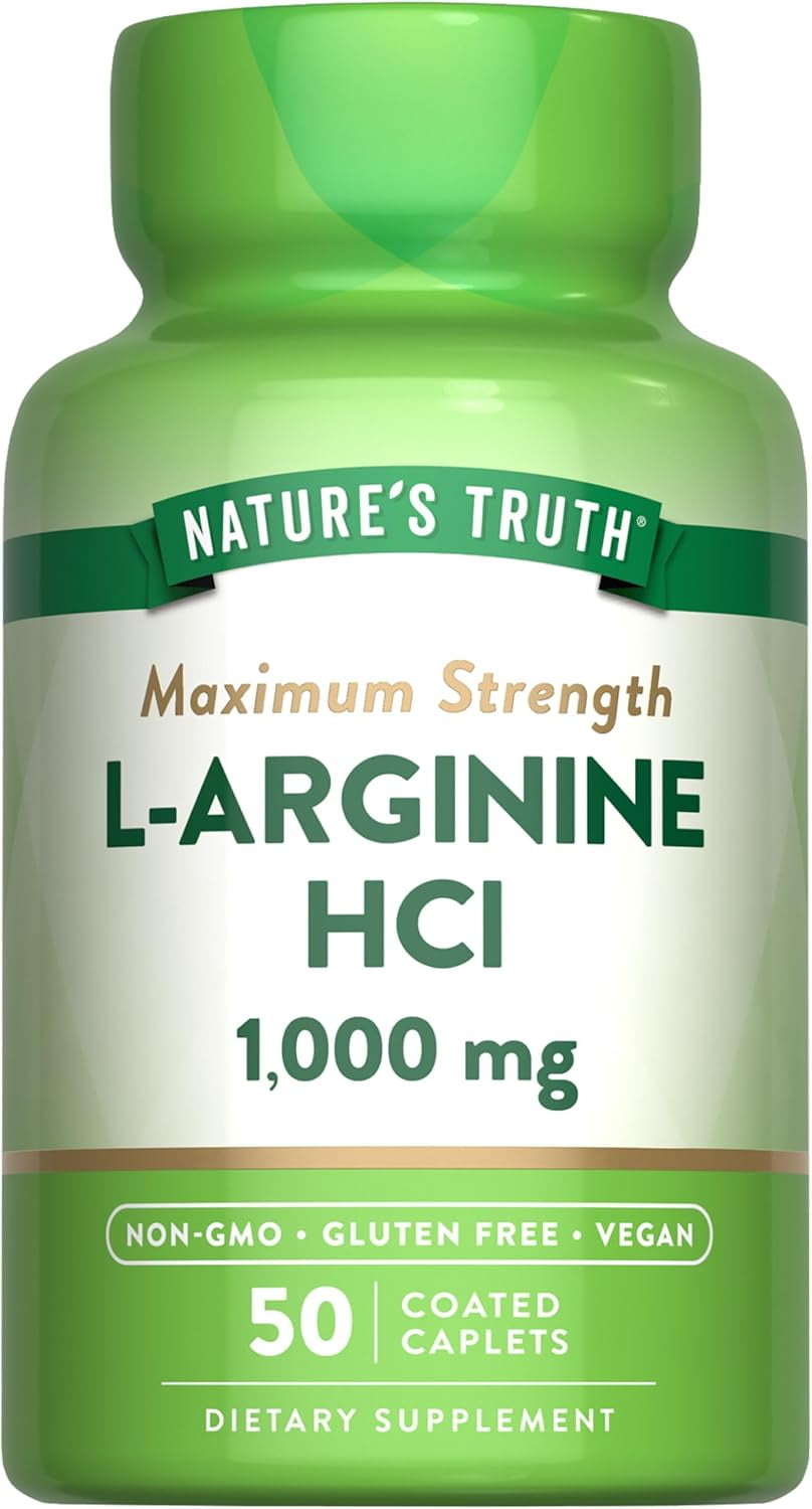 Nature's Truth Pure L-Arginine Amino Acid Formula, 1000mg, 50 ...