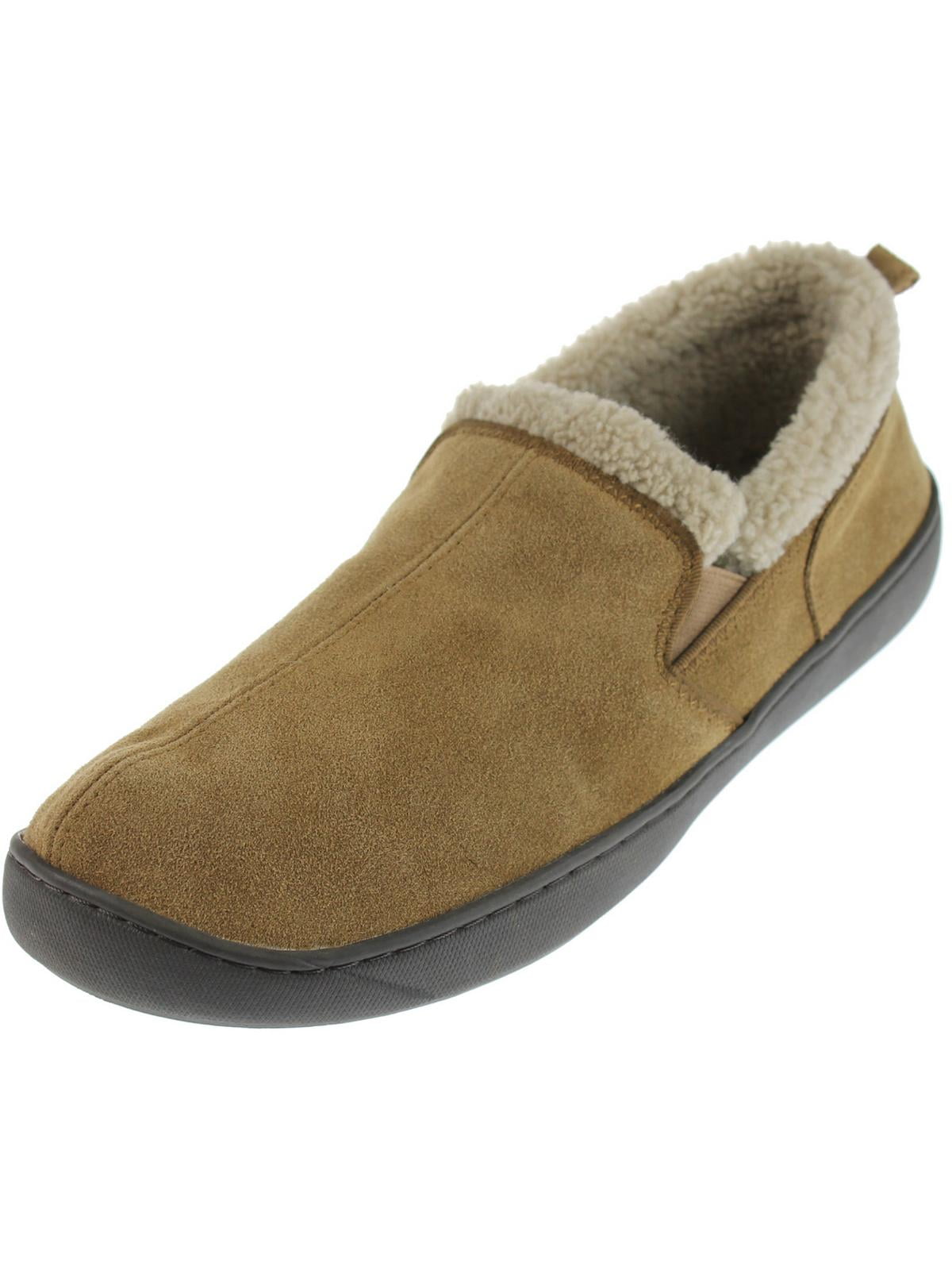 L.B. Evans Mens Roderic Leather Fleece Lined Slip-On Slippers - Walmart.com