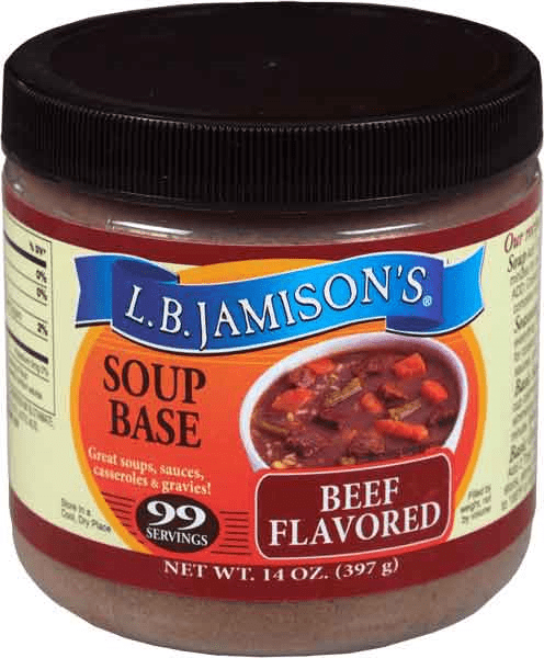 L.B. Jamison Beef Flavored Soup Base, 3pk 14 oz jars - Walmart.com