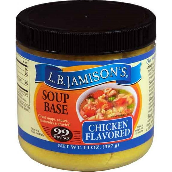 L.B. Jamison's Seasoned Chicken Flavored Soup Base, 3-Pack 14 oz. Jars ...