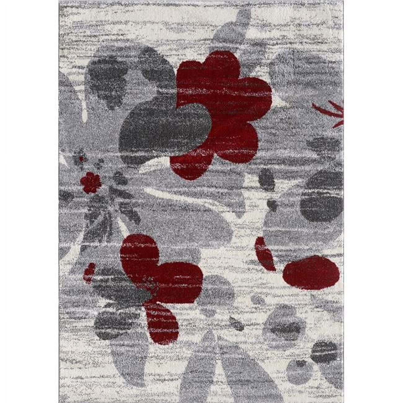 L'Baiet L'Baiet Amy Red Floral 4 ft. x 6 ft. Area Rug - Walmart.com