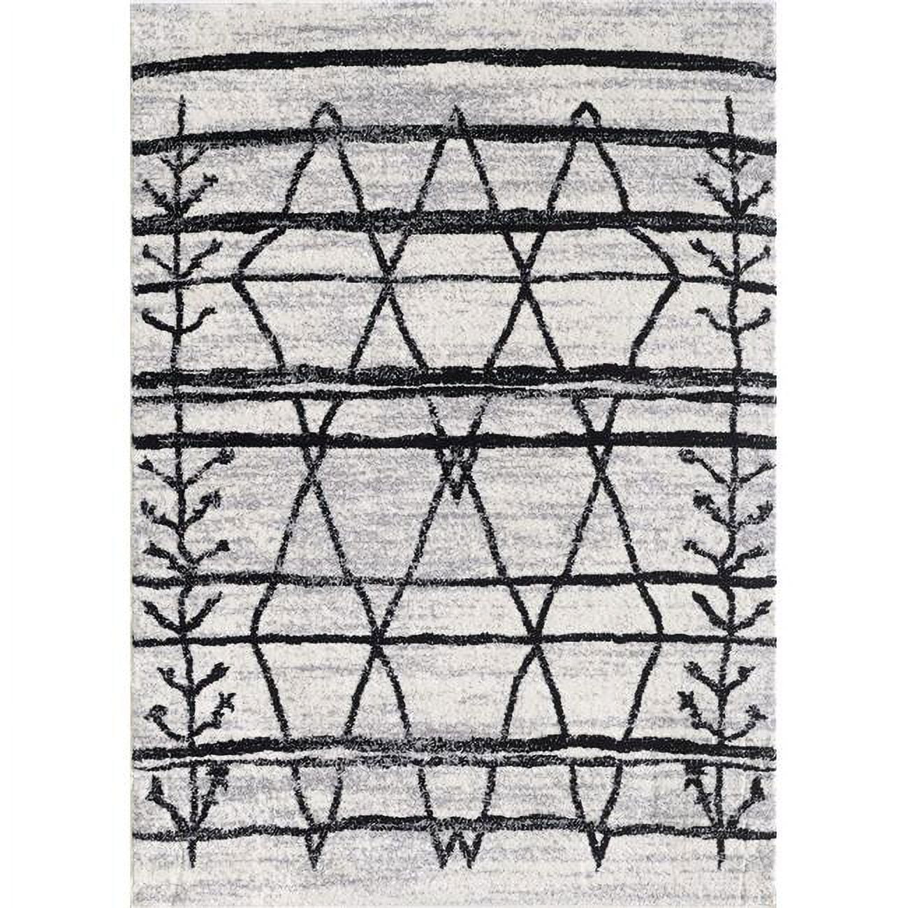 L'Baiet L'Baiet Isabella White Boho 4 ft. x 6 ft. Area Rug - White - 4 ...