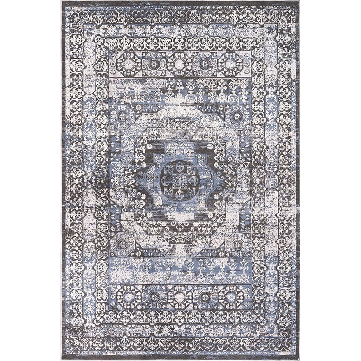 L'Baiet Lina Blue Oriental Rug 5' x 8'/Surplus - Walmart.com