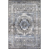 L'Baiet Marie Neutral Area Rug | Blue | 2' x 6' | Aesthetic Rugs Carpet ...