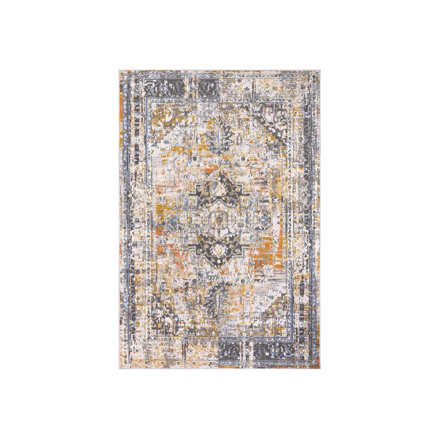 L'Baiet Marie Neutral Area Rug | Blue | 8' x 10' | Aesthetic Rugs ...