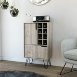 L Bar Cabinet | Store Wine and Liquor in Built - in Racks | Particle Board Construction ...