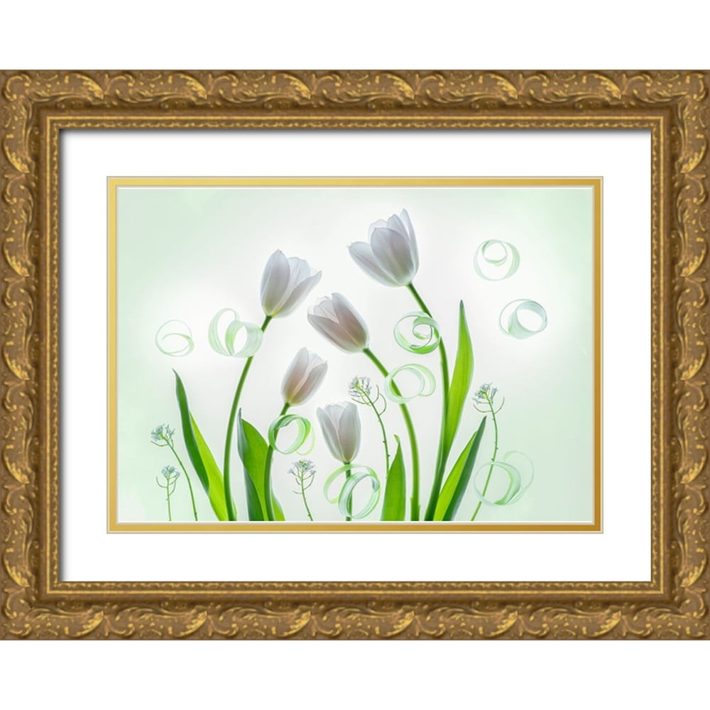 L., Binbin 24x18 Gold Ornate Wood Framed with Double Matting Museum Art Print Titled - My Family ...