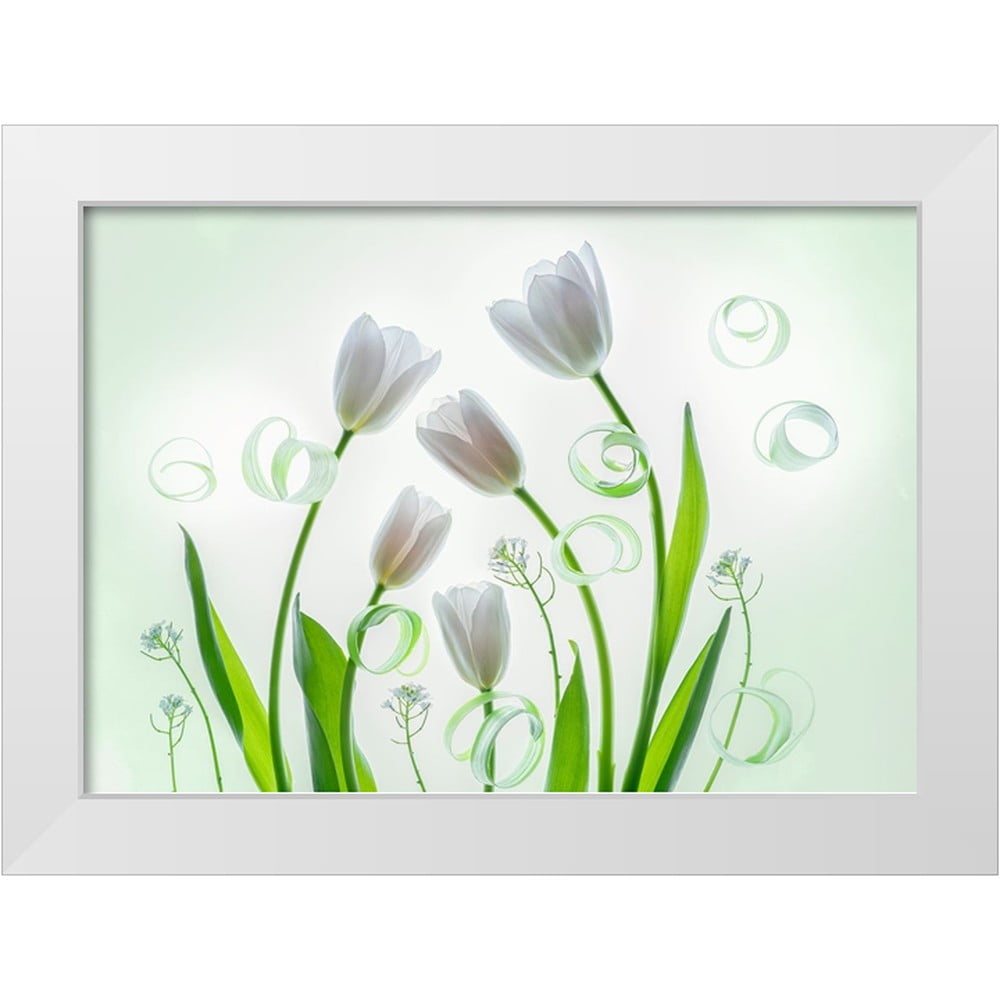 L., Binbin 32x24 White Modern Wood Framed Museum Art Print Titled - My Family - Walmart.com