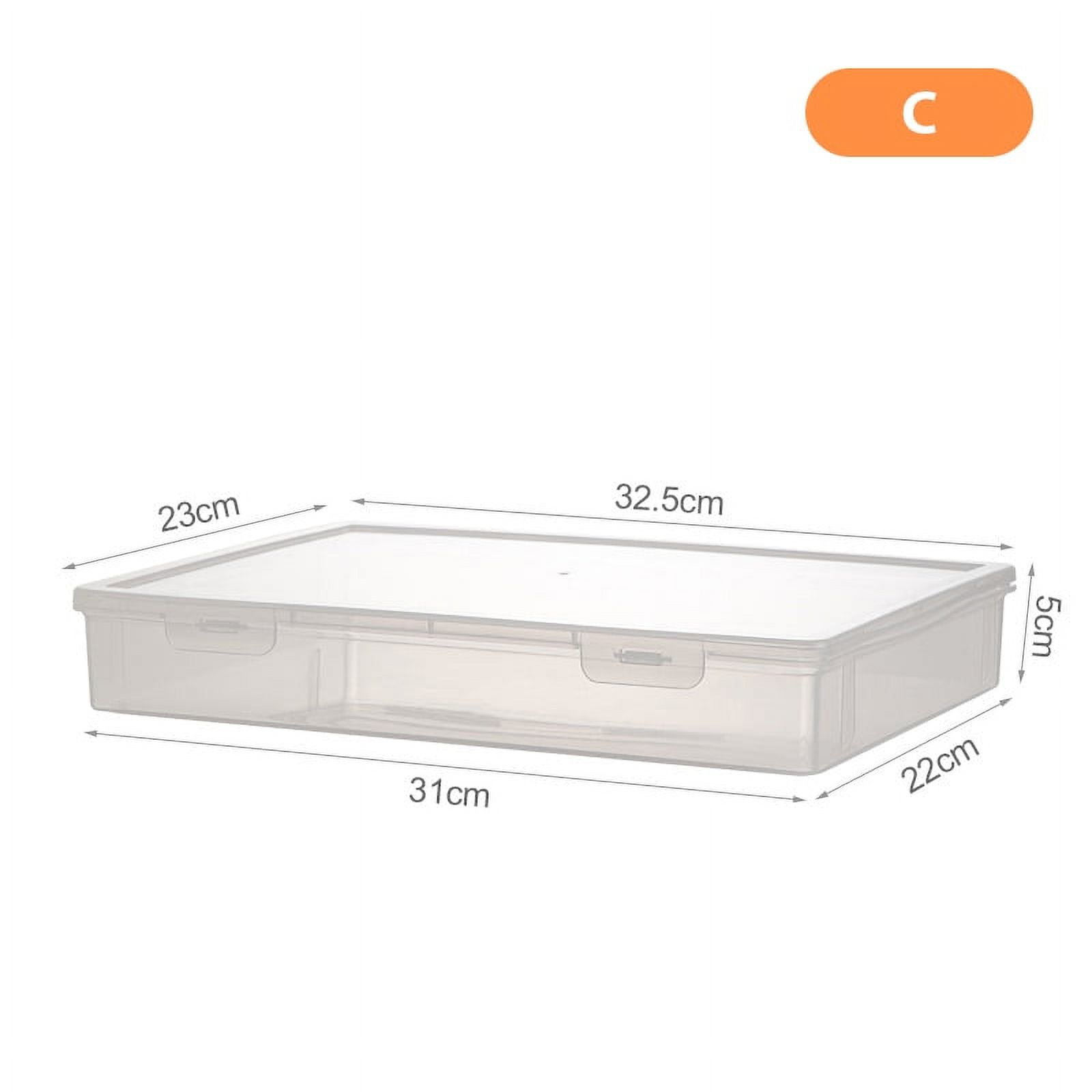 (L) Book A4 Document Storage Box Desktop Office Test Paper Storage ...