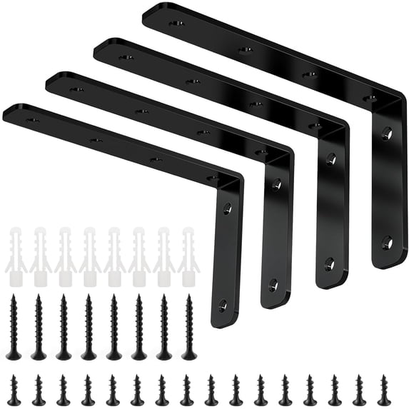 L Bracket, 5" x 3" Load: 35lb/15KG Stainless Solid Shelf Support Corner ...