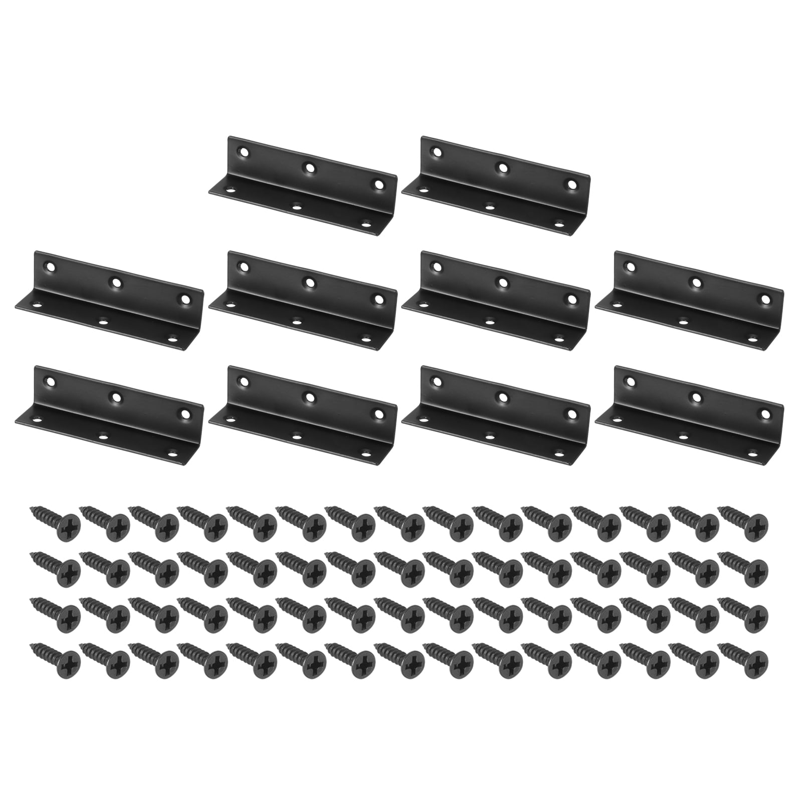 L Bracket Corner Braces, 10 Set 25x25x100 mm - Stainless Steel 90 ...