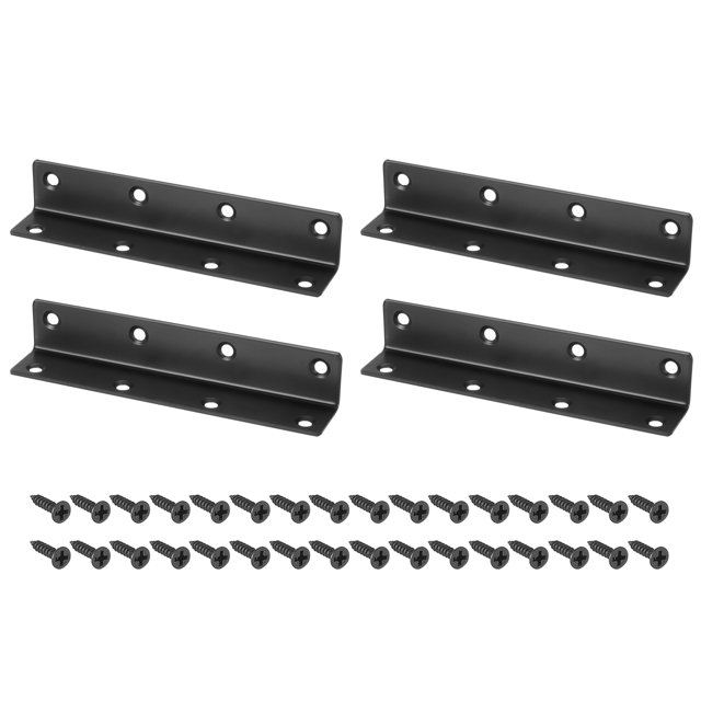 L Bracket Corner Braces, 4 Set 25x25x140 mm - Stainless Steel 90 Degree ...