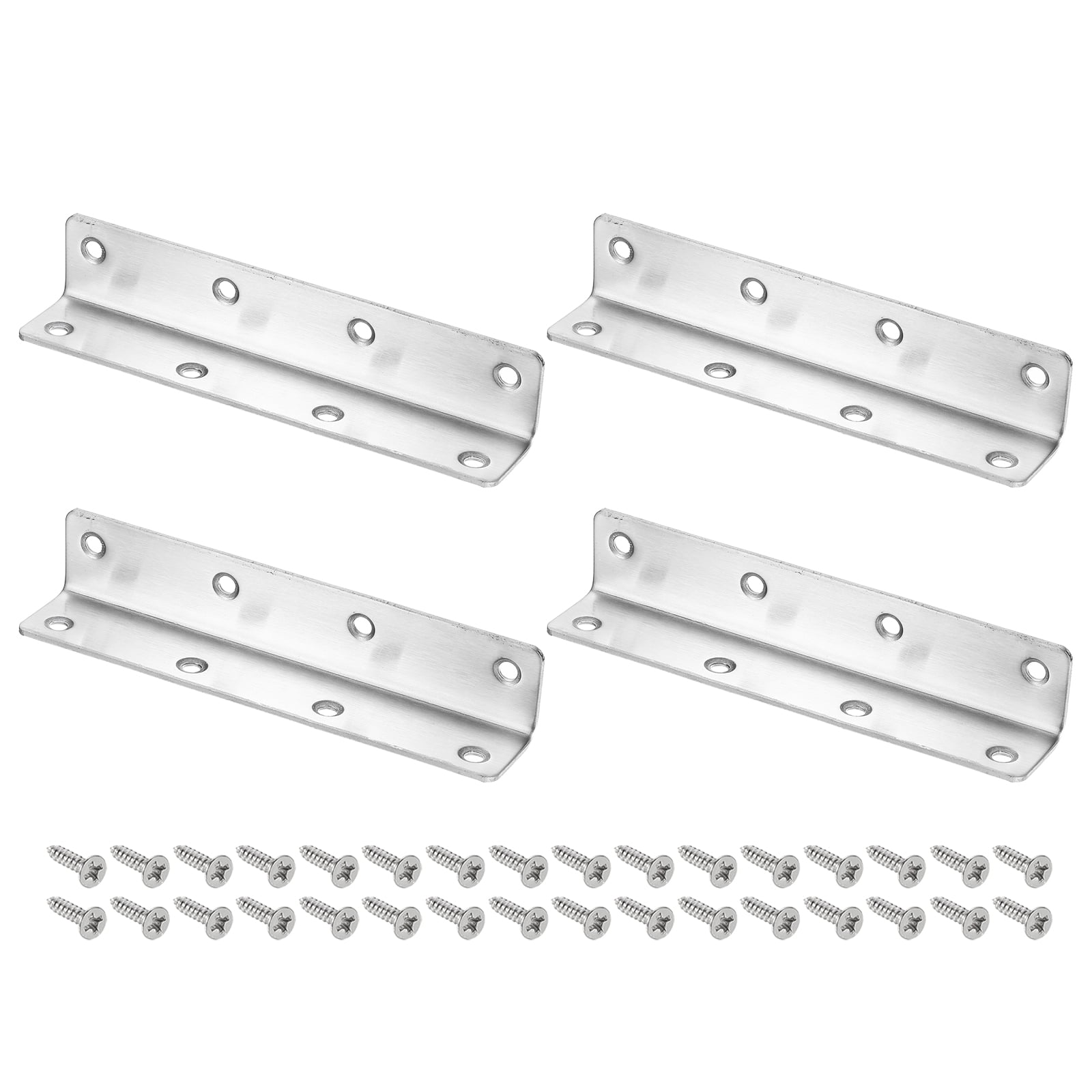 L Bracket Corner Braces, 4 Set 25x25x140 mm - Stainless Steel 90 Degree ...