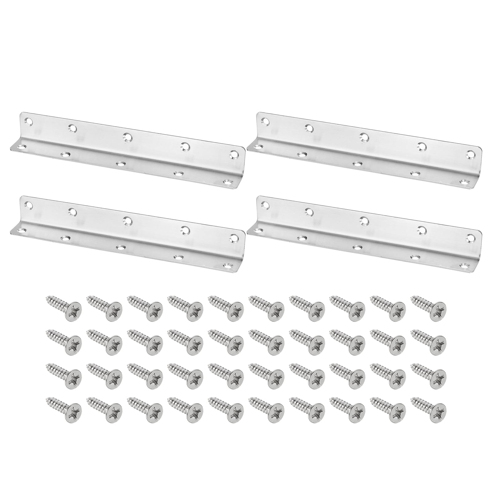 L Bracket Corner Braces, 4 Set 25x25x200 mm - Stainless Steel 90 Degree ...