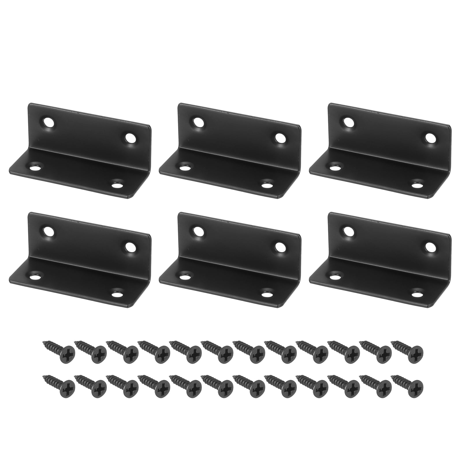 L Bracket Corner Braces, 6 Set 25x25x60 mm - Stainless Steel 90 Degree ...