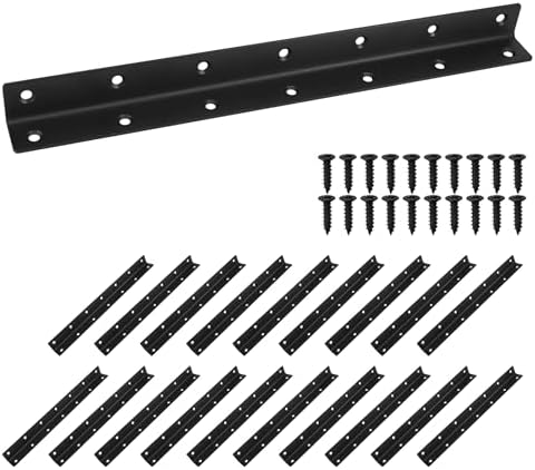 L Bracket, Heavy Duty Corner Brace, 20 Pack 12.8" Metal Shelf Bracket ...