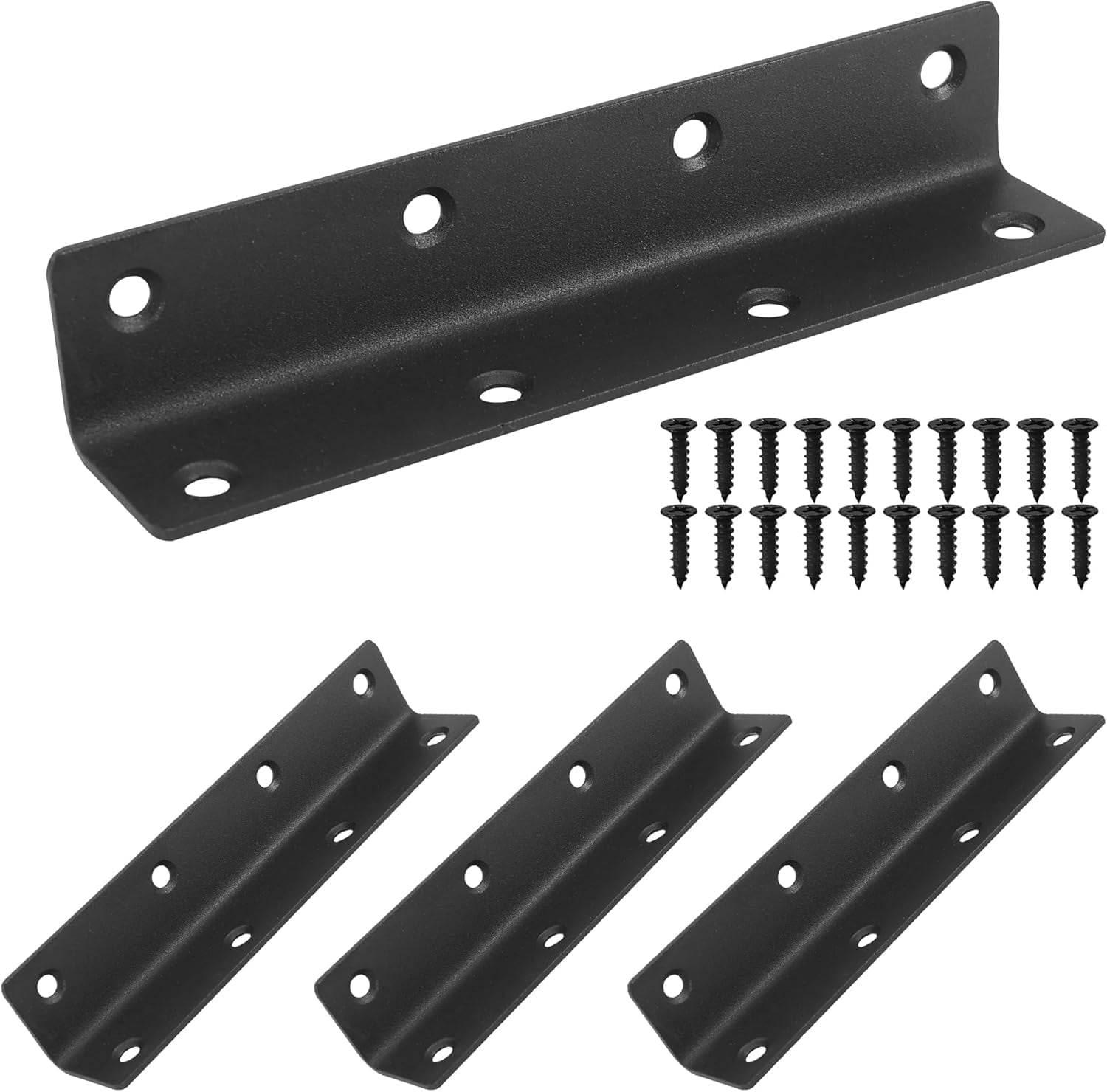 L Bracket, Heavy Duty Corner Brace, 4 Pack 5.51" Metal Shelf Bracket ...
