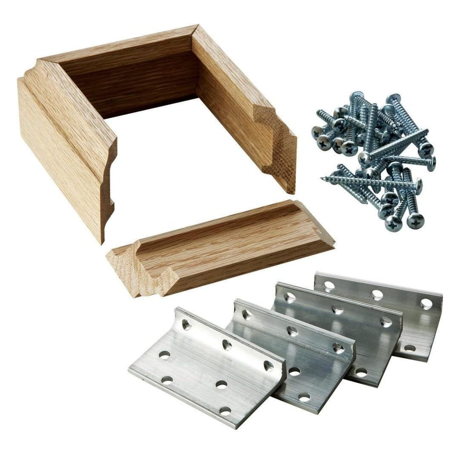 L-Bracket Post Fasteners, Oak - Walmart.com