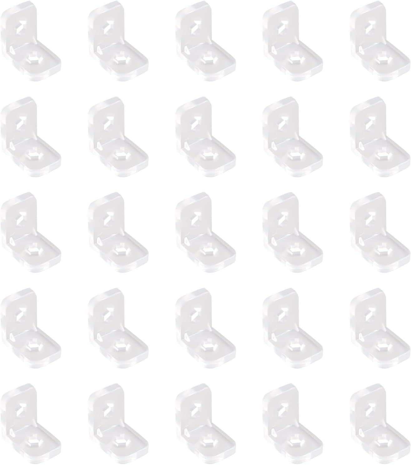 L Brackets, 20 Sets Clear Acrylic Corner Bracket 90 Degree Support ...
