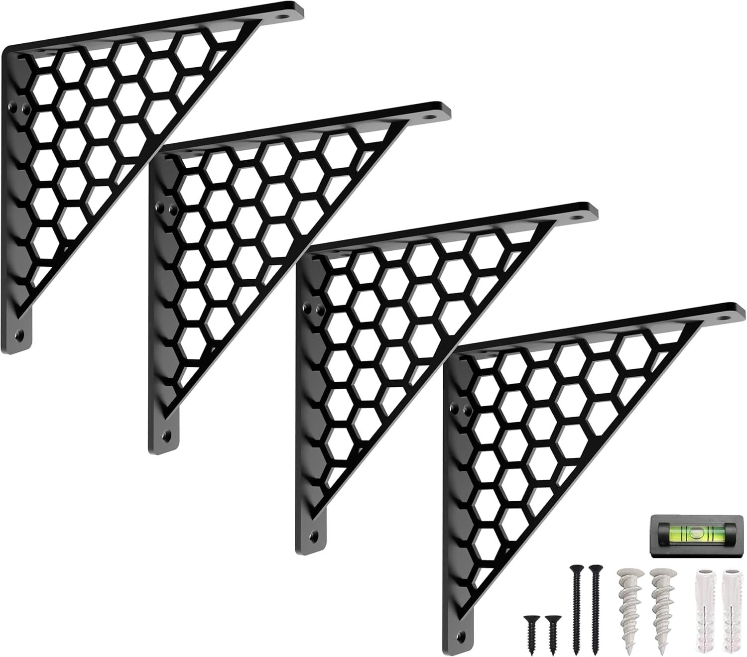 L Brackets by Balin Designs (Black) for 10”-12” Honey Comb Style ...