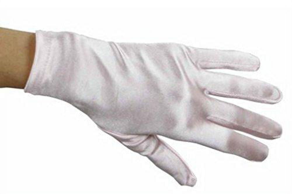 L C Boutique Girls Wrist Length Satin Gloves - Walmart.com