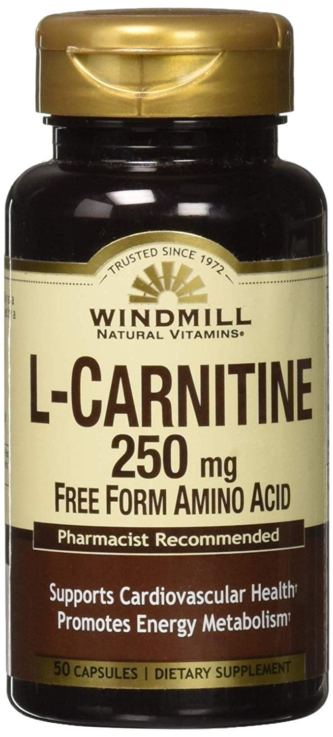 L-CARNITINE CAPS 250 MG WMILL Size: 50 - Walmart.com