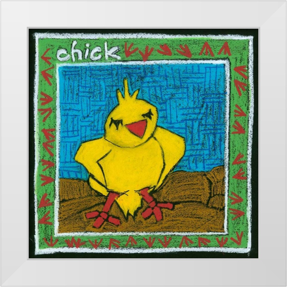 L. Choate 15x15 White Modern Wood Framed Museum Art Print Titled ...