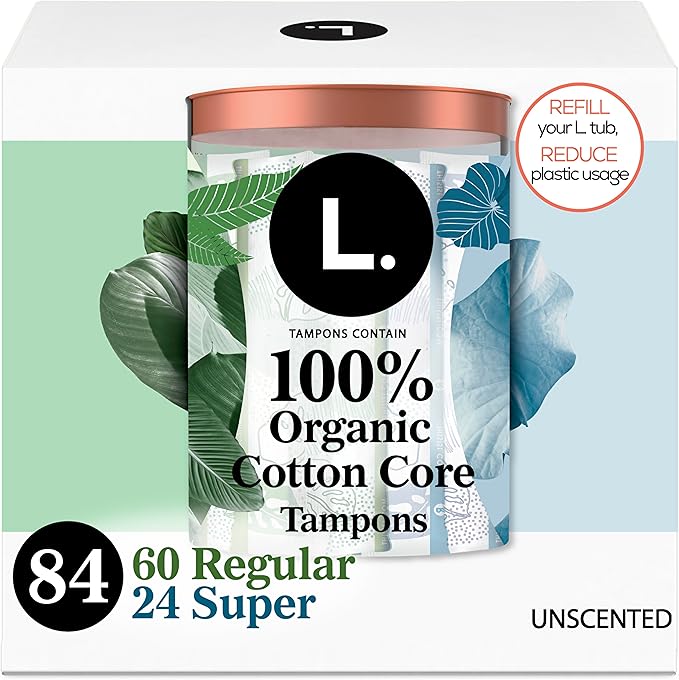 L. Cotton Tampons Regular Super Absorbency Multipack Contains an ...