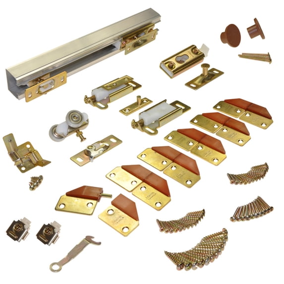 Johnson Hardware 100FD484 100Fd Aluminum Bi-Fold Hardware Kit - Walmart.com