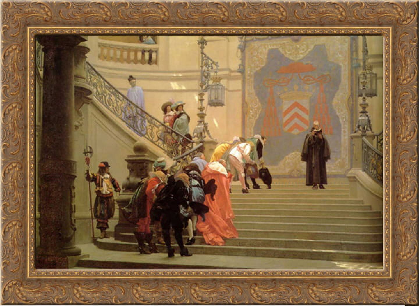 L'Eminence Grise 24x19 Gold Ornate Wood Framed Canvas Art by Jean Leon ...