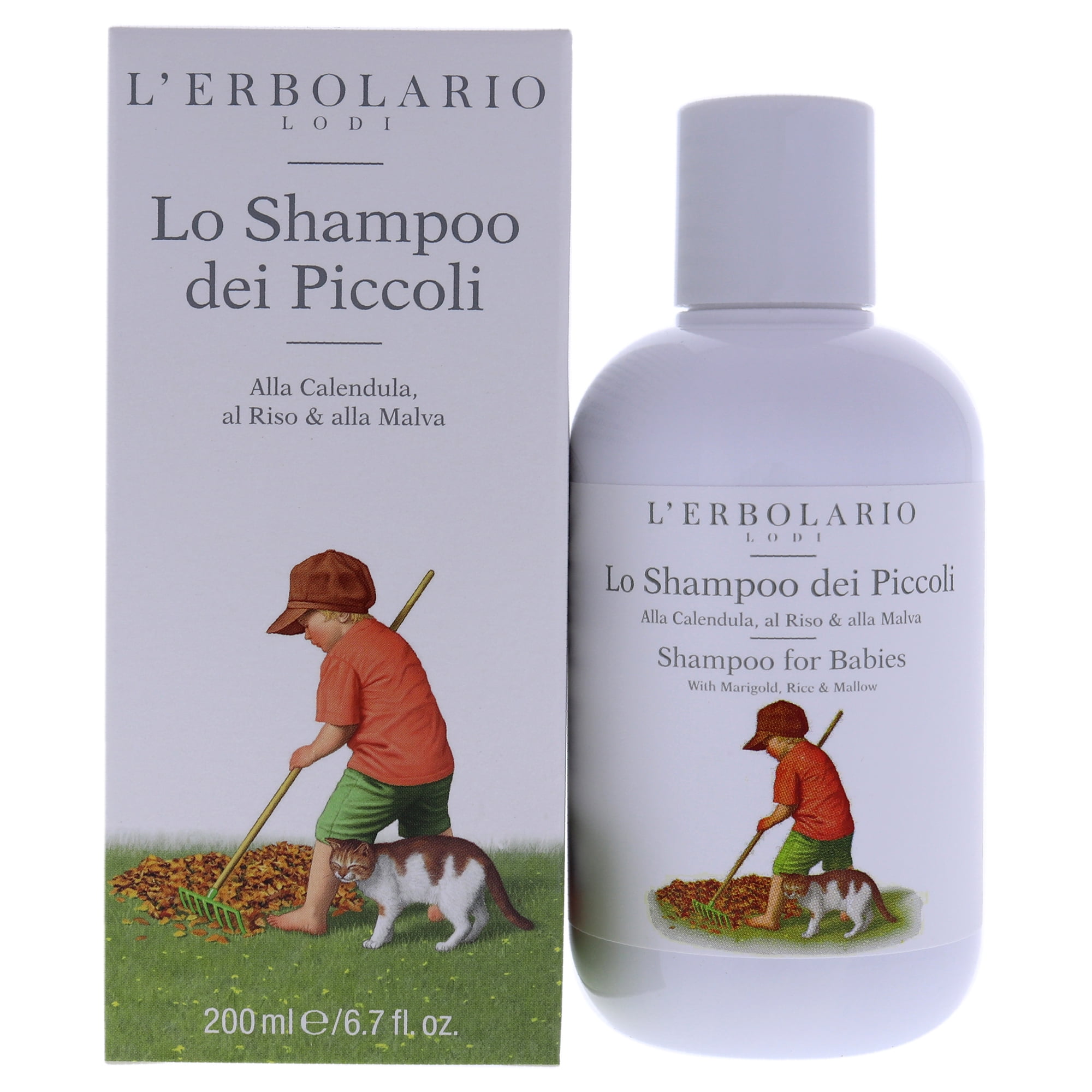 L'Erbolario - Shampoo for Babies - with Marigold, Rice & Mallow - Extra ...
