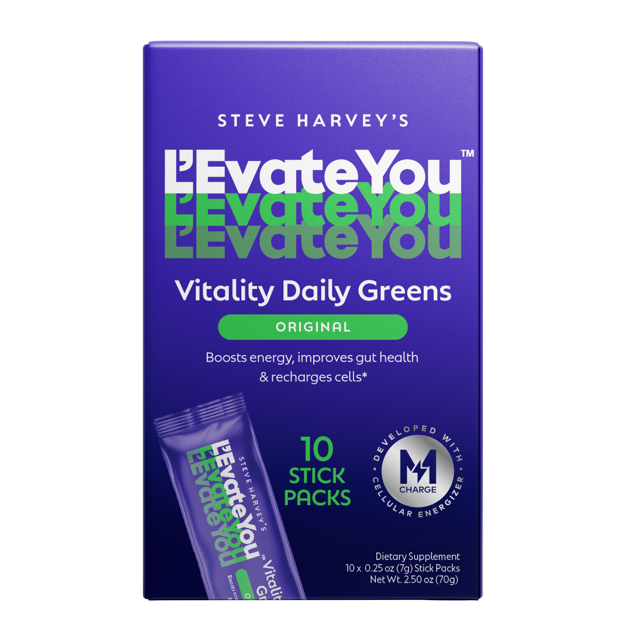 L'Evate You Vitality Daily Greens - Dietary Supplement - Original - 10 ...