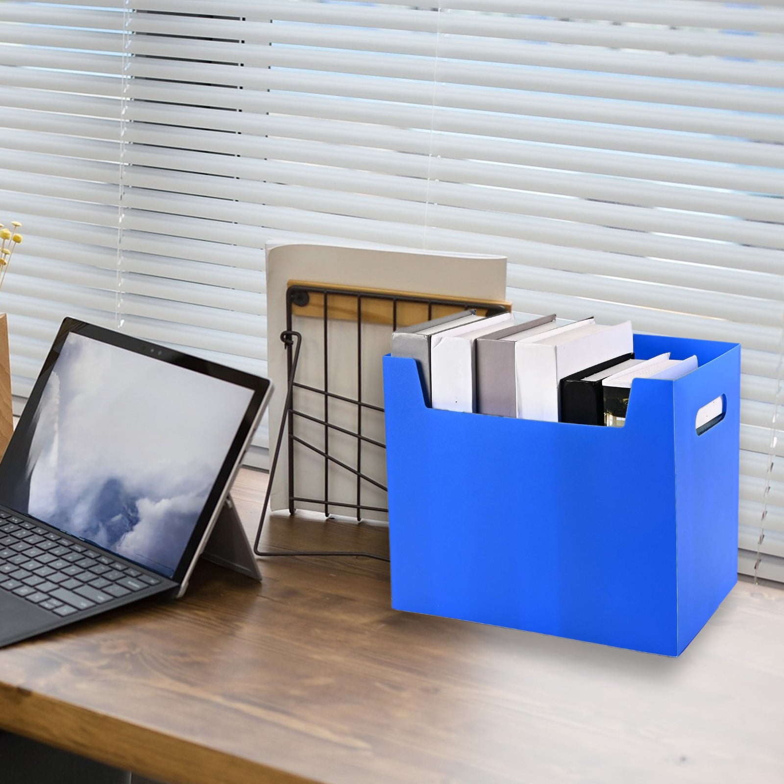 L File Organizer Box, File Box for Letter/Legal File Folder Storage ...