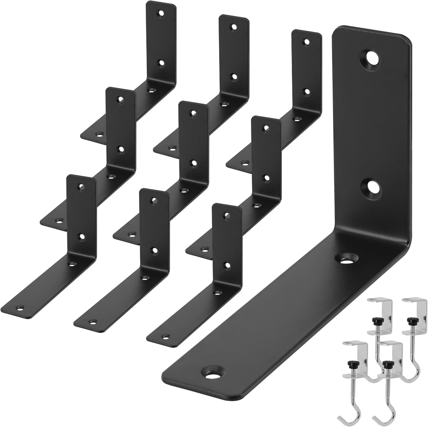 L Floating Shelf Brackets,10 Pack Heavy Duty L Brackets for Shelves, L ...