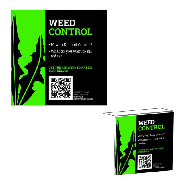 L&G/Outdoor Living Sign Kit Weed Control - Walmart.com