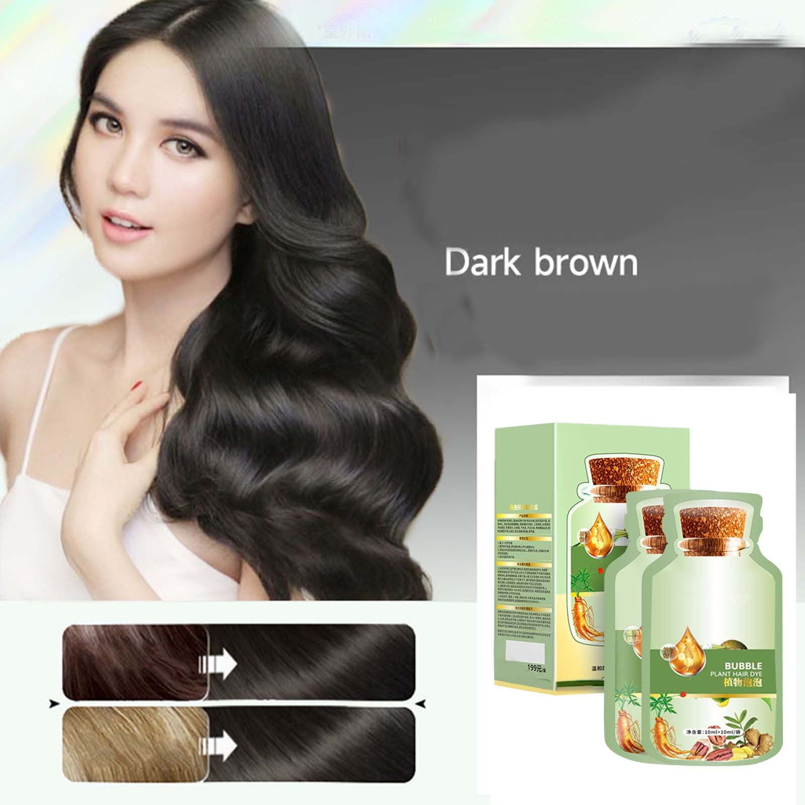 L Hair Eyebrow Tint Light Hair Hair Color Shampoo for Women Dark Dark ...