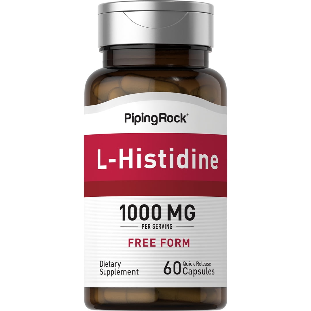 L-Histidine 1000 mg | 60 Capsules for Men and Women | by Piping Rock ...