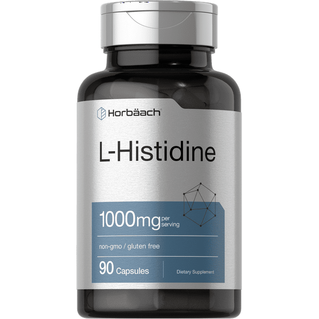 Horbaach Health Essentials L-Histidine 1000mg Supplement Support | 90 ...