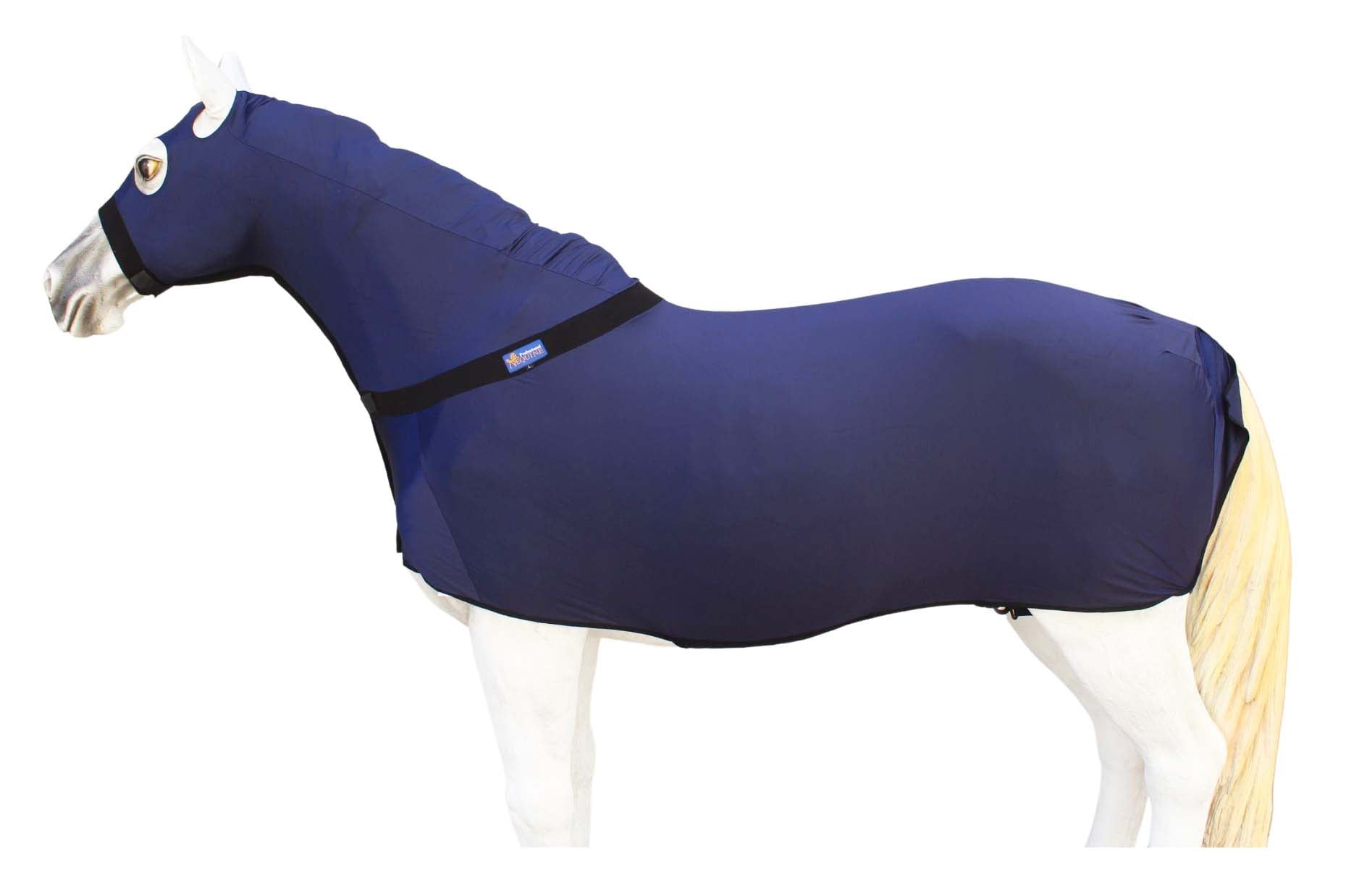 L Horse Comfort Stretch Sleazy Full Body Sheet Neck Navy 521MW03NV ...